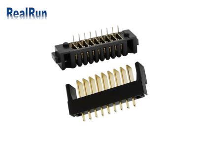 China 9P Male Battery Cell Holder Nylon Phosphor Bronze Gold Plated 500VAC for sale