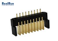 China 9P Male Battery Cell Holder Nylon Phosphor Bronze Gold Plated 500VAC for sale
