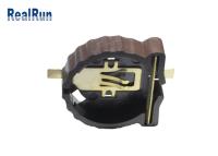 China 500VAC Coin Cell Battery Holder Brass SMT Straight CR1220-2 Series LCP for sale