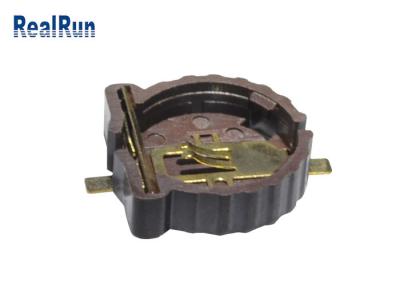 China 500VAC Coin Cell Battery Holder Brass SMT Straight CR1220-2 Series LCP for sale
