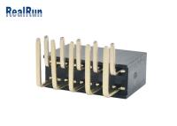 China 2×5P Female Header Connector Y Terminal 90 Degree Bend Dip Insert PA6T for sale