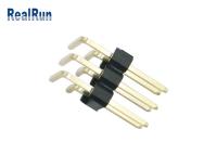 China PBT PA6T PCB Pin Header Connector Right Angle H2.5 Gold Plating IATF 16949 for sale