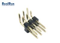 China PBT PA6T PCB Pin Header Connector Right Angle H2.5 Gold Plating IATF 16949 for sale