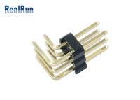 China PBT PA6T PCB Pin Header Connector Right Angle H2.5 Gold Plating IATF 16949 for sale