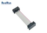 China 2×5 Header IDC Flat Cable ISO9001 2.54mm Pitch PA6T For PCB Board for sale