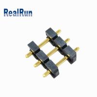 China PBT LCP Double Layer Pin Header Gold Plated 3 Pin SQ1.14 Connector L16.8 for sale