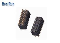 China PBT Brass Pcb Female Header PA9T LCP 180 Degree Straight Pcb Connector for sale