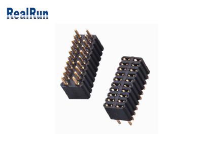 China PBT Brass Pcb Female Header PA9T LCP 180 Degree Straight Pcb Connector for sale