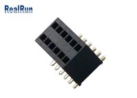 China PA6T Female Header Connector 1.27mm Pitch SMD Type Phosphor Copper Contact for sale