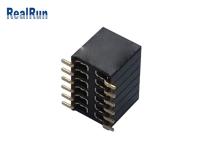 China PA6T Female Header Connector 1.27mm Pitch SMD Type Phosphor Copper Contact for sale