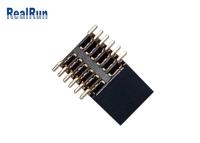 China PA6T Female Header Connector 1.27mm Pitch SMD Type Phosphor Copper Contact for sale