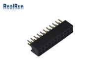 China PA6T PBT 180 Degree Board To Board Connector Female Dual Row Header Connector 2X11P for sale