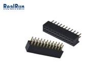 China PA6T PBT 180 Degree Board To Board Connector Female Dual Row Header Connector 2X11P for sale