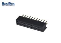 China PA6T PBT 180 Degree Board To Board Connector Female Dual Row Header Connector 2X11P for sale