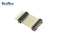 China PA6T Male Pin Header Connector Dual 7P SMT Connector Gold Tin Plating for sale