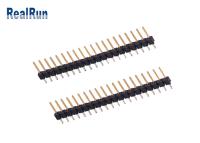 China PA6T PBT 20P Pin Header Connector Straight Single Row 2.54 Mm Pitch Header for sale