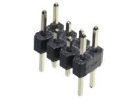 China Double Row 2.0 Mm Pin Header 2*4P Straight Long Pin Short Pin Male Black for sale