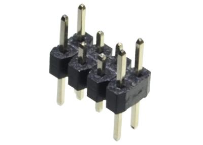 China Double Row 2.0 Mm Pin Header 2*4P Straight Long Pin Short Pin Male Black for sale