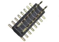 China SMT SMD Type 2.0 Mm Pitch Header 2*8P PA6T PA9T PBT Black Tin Plated For PCB for sale