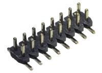 China SMT SMD Type 2.0 Mm Pitch Header 2*8P PA6T PA9T PBT Black Tin Plated For PCB for sale