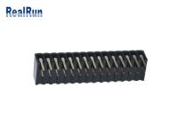 China Right Angle Type Female Pin Header Connector ISO9001 PA6T Dual Row 30 Position for sale