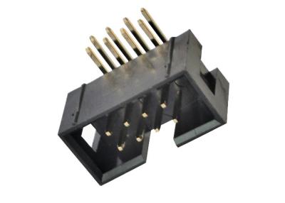 China 2x4P Box Header Connector PA6T UL94V-0 90 Degree Bend Pin Connector for sale