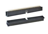 China PA6T Black Straight Box Header Connector H9.0 Gold Flash PCB 2X32P Male Header for sale