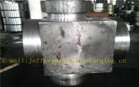 China Forged Big Steel Tee F53 F51F316 F304 Rough Machined Customized Open Die Forge for sale