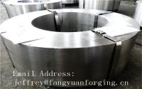 China 1.7228 50CrMo4 Forged Steel Rings Shaft Bar Hot Rolled Gear Ring Q+T Heat Treatment for sale