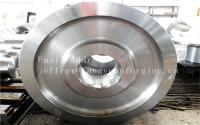 China 4140 42CrMo4 SCM440 Alloy Steel Rail Forged Wheel Blanks Quenching And Tempering Finish Machining Mine Industry for sale