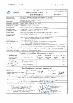 China Body & Closure NORSOK M650 , PED 2014/68/EU Valve Forging Material ASTM F51 , ASTM F53 for sale