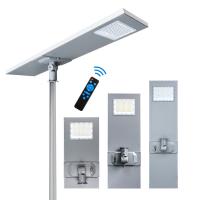 China High Brightness All In One Solar LED Street Light Smart Lighting System 100w 150w 200w for sale