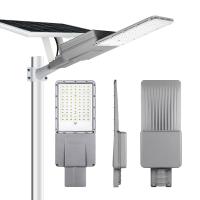 China Aluminum Solar Powered LED Street Light 100W 200W 300W IP65 with Motion Sensor and 7-Day Rainy Backup for sale