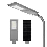 China 100W Solar Powered LED Street Light All In One 17000lm SMD 2835 IP65 Outdoor for sale