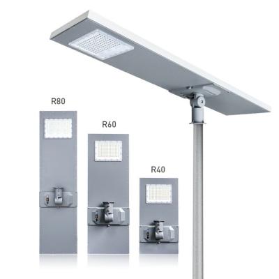 China All in One Solar Street Light 100W 200W 300W Photovoltaic Pole Mounted LED High Power 3000K for sale