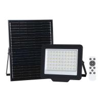 China 100W Solar Powered Flood Light IP65 Outdoor 170lm/W Heat Dissipation Shell for sale
