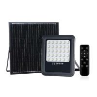 China Commercial Solar Flood Light 50W 300W 17000 Lumens IP65 Black Body Outdoor for sale