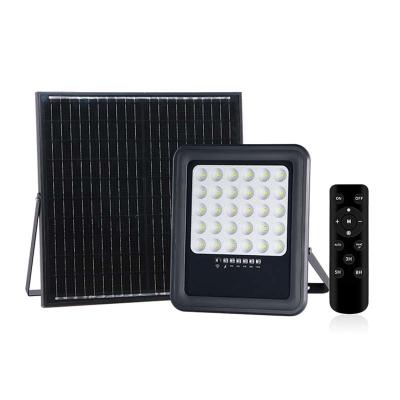 China Commercial Solar Flood Light 50W 300W 17000 Lumens IP65 Black Body Outdoor for sale