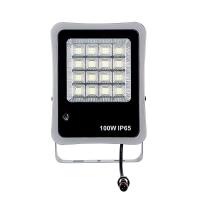 China Black Monocrystalline Solar Panel Outdoor Flood Lights Waterproof Glass Lens for sale