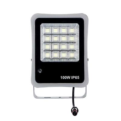China Black Monocrystalline Solar Panel Outdoor Flood Lights Waterproof Glass Lens for sale