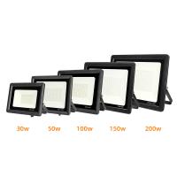 China Outdoor LED Flood Light 100W 150W 200W High Lumens 90-100lm/W IP65 Waterproof for sale