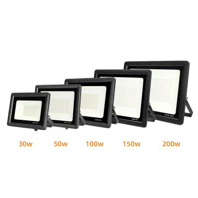 China Outdoor LED Flood Light 100W 150W 200W High Lumens 90-100lm/W IP65 Waterproof for sale