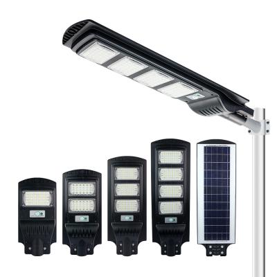 China All in One Solar LED Street Light 50W 200W IP65 Outdoor Motion Sensor Energy Saving for sale