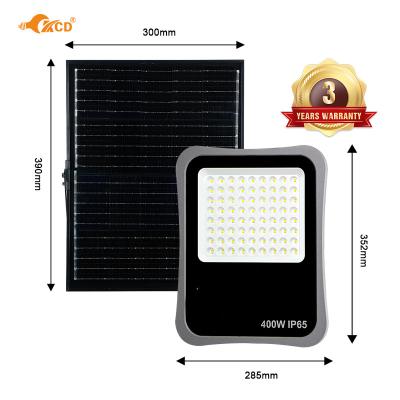 China KCD IP65 Solar Floodlight 200W 500W 2000W Dusk to Dawn Auto Monocrystalline Stadium Light for sale