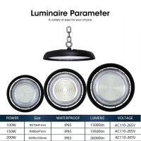 China IP66 Explosion Proof UFO LED High Bay Light 100W 150W 200W 130LM/W SMD2835 for sale