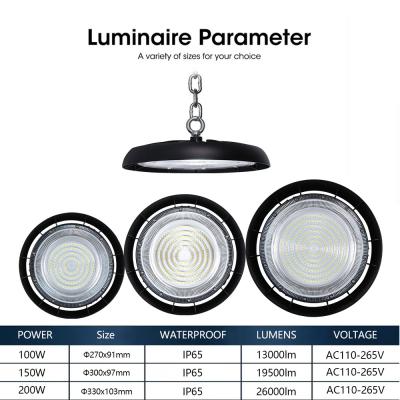 China IP66 Explosion Proof UFO LED High Bay Light 100W 150W 200W 130LM/W SMD2835 for sale