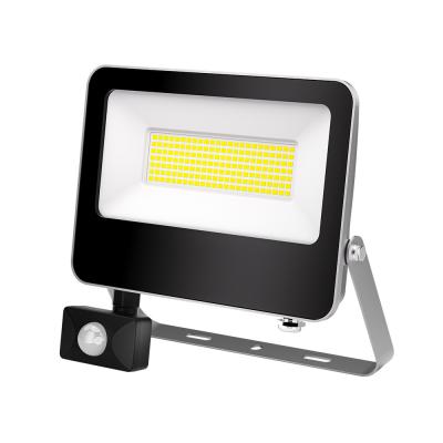 China IP65 Waterproof LED Flood Light 50W Motion Sensor Aluminum Housing for Garden Wall Street for sale
