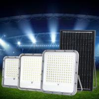 China KCD Aluminum Solar Flood Light 100W IP67 Dusk to Dawn Motion Sensor Dimmable for sale