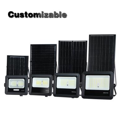 China KCD Die Casting Aluminum IP65 Waterproof Solar LED Flood Light 50W 100W 200W 300W Rechargeable Outdoor for sale