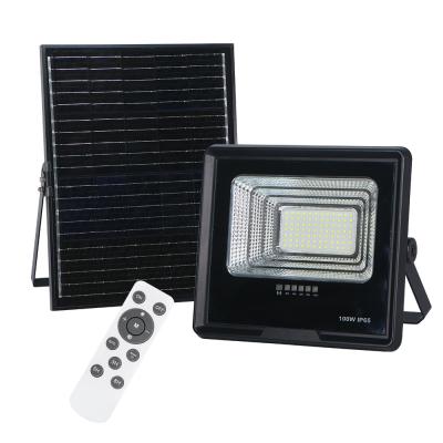 China KCD 100W Solar LED Flood Light 170lm/W 6V Aluminum Housing Outdoor Garden Lamp for sale